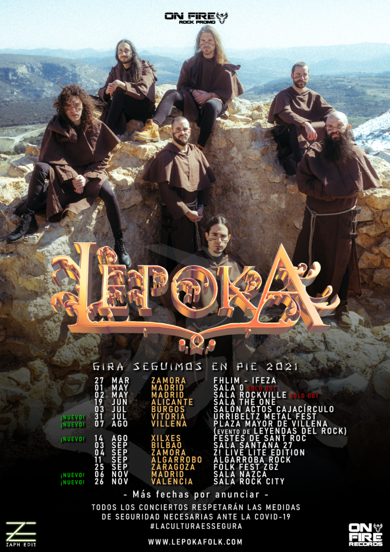 LÈPOKA actualiza su gira "SEGUIMOS EN PIE 2021" - Max Metal